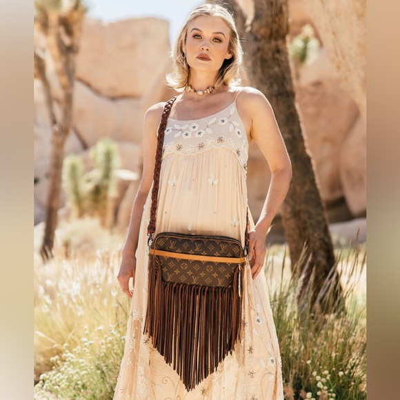 Vintage Boho | Bags | Authentic Lv Vintage Boho Riviera Crossbody Bag ...